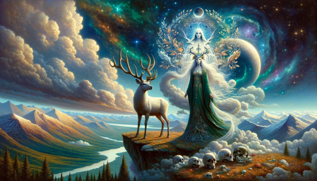 The Queen of Life and Death and the Celestial Stag - Liam Grey Liam Grey